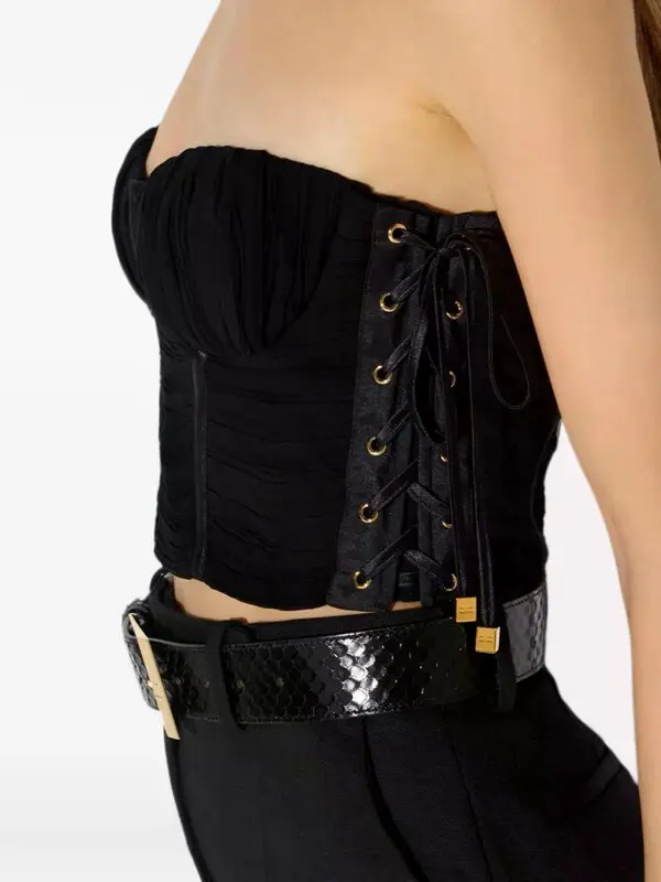 Elisabetta Franchi Crepon Bustier-style Top