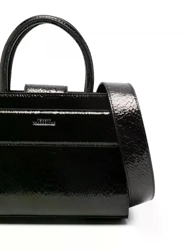 TWENTY FOURHAITCH Patent Python-effect Tote Bag