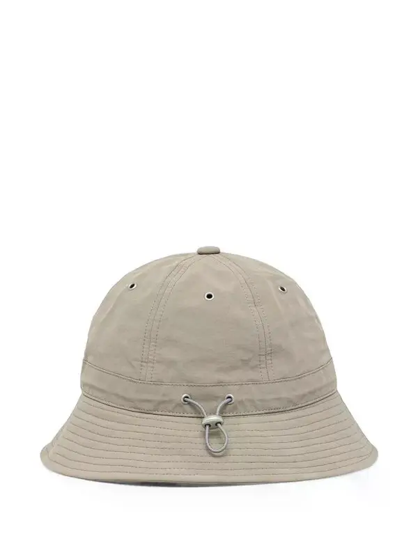 KANGOL Logo Patch Drawstring Bucket Hat - Neutrals