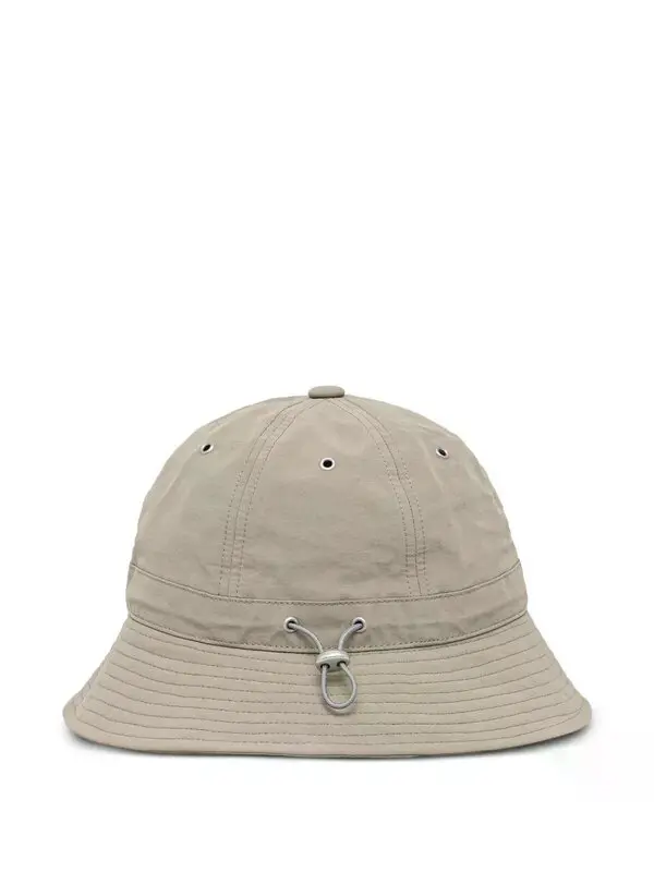 KANGOL Logo Patch Drawstring Bucket Hat - Neutrals