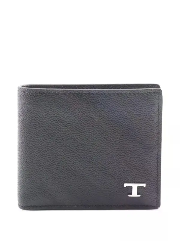 TOD'S 2020s T Timeless Bi-fold Wallet - Black