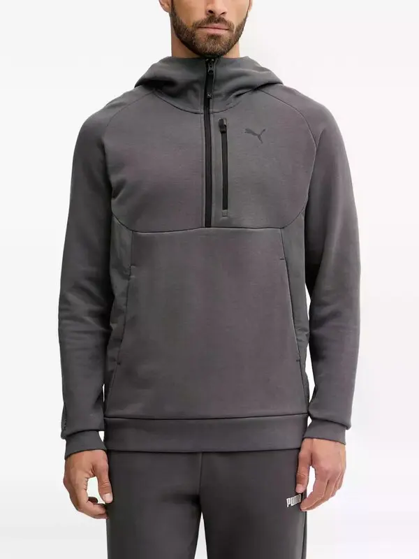 PUMA Quarter-zip Logo-print Hoodie
