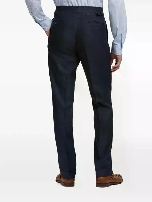Ralph Lauren Purple Label Pleated Check Trousers