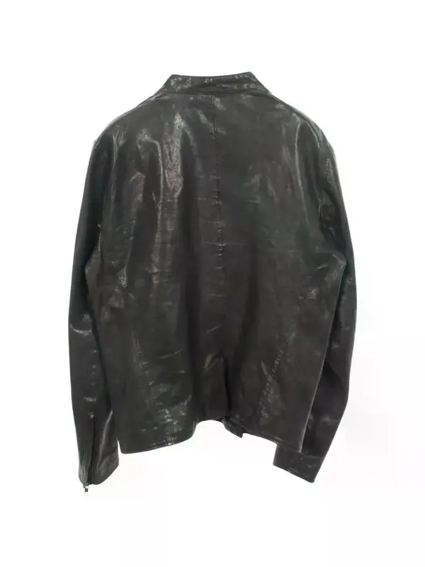MAISON MARGIELA 2000s Leather Jacket - Black