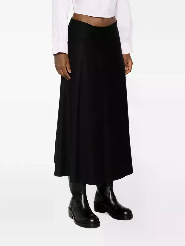 SUSANNE BOMMER Zip-fastening Midi A-line Skirt