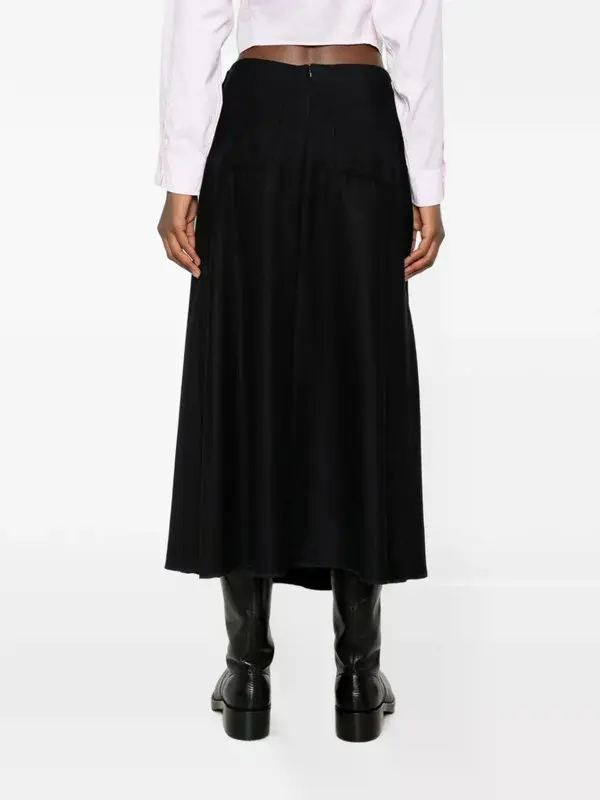 SUSANNE BOMMER Zip-fastening Midi A-line Skirt
