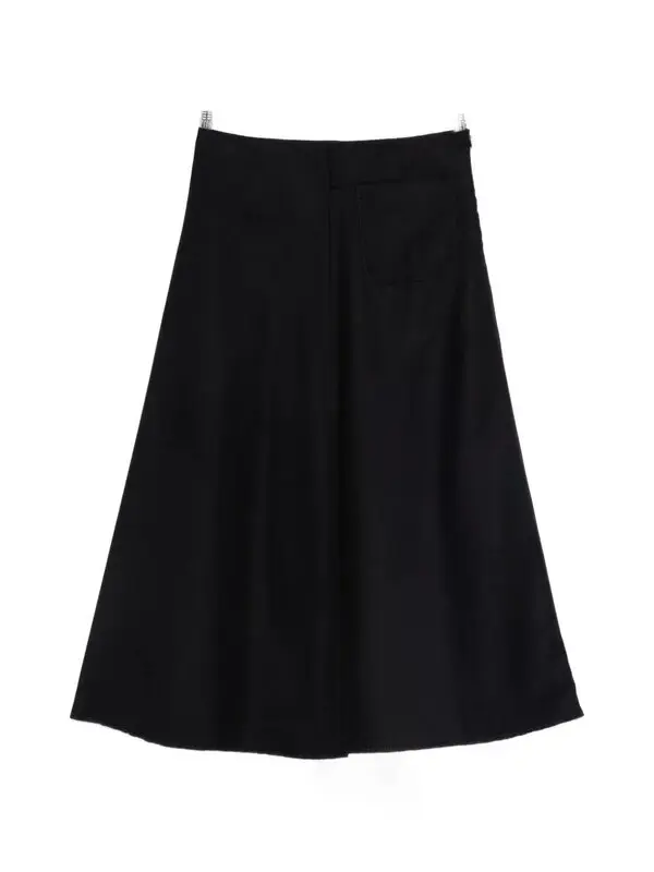 SUSANNE BOMMER Zip-fastening Midi A-line Skirt - Blue