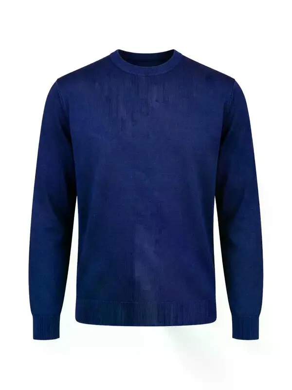 FILIPPO DE LAURENTIIS Crew-neck Wool Sweater - Blue
