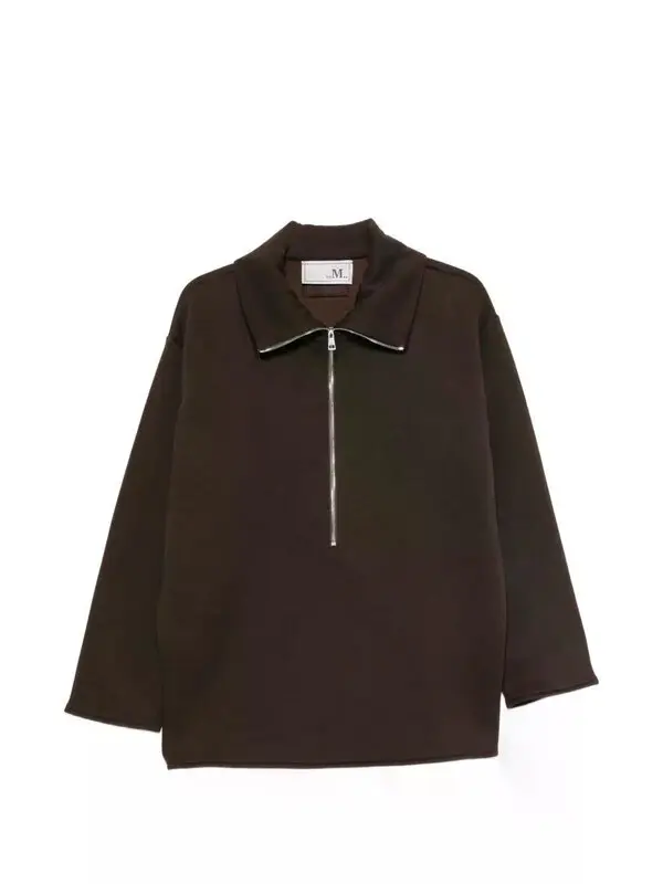 THE M.. Hofu Half-zip Sweatshirt - Brown