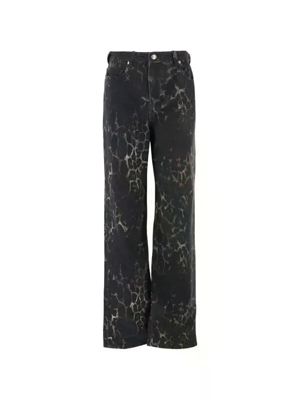 Just Cavalli Animal-print Jeans - Black