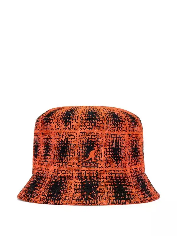 KANGOL Abstract Pattern Bucket Hat - Orange