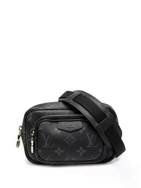LOUIS VUITTON 2021-2026 Monogram Eclipse Taigarama Outdoor Pouch Crossbody Bag - Black