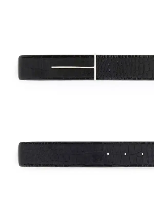 TOM FORD Reversible T Buckle Belt - Black