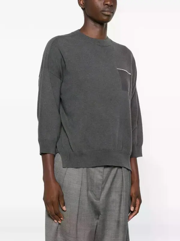 Peserico Embellished Pocket-detail Sweater