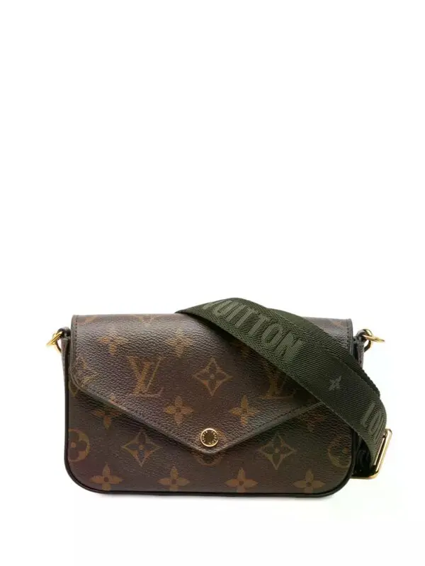LOUIS VUITTON 2021 Monogram Felicie Strap And Go Crossbody Bag - Brown