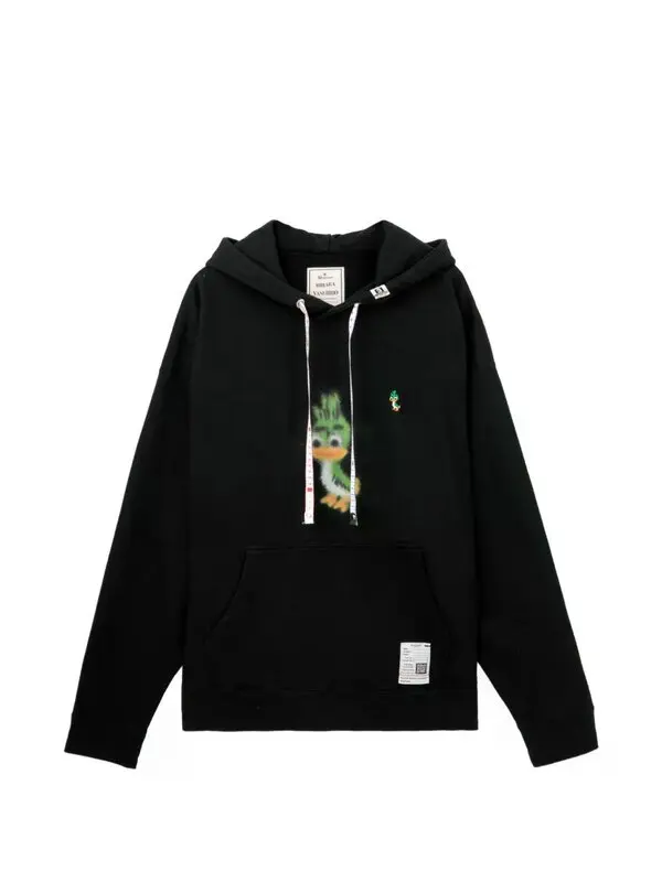 Mihara Yasuhiro Leon Printed Hoodie - Black