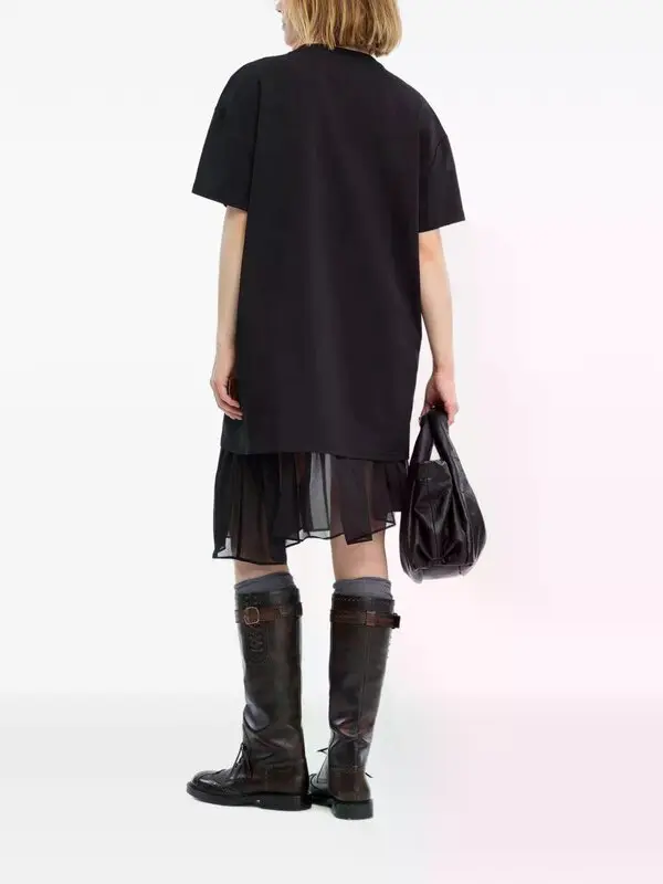 Munthe Crystal-embellished Ruffled T-shirt