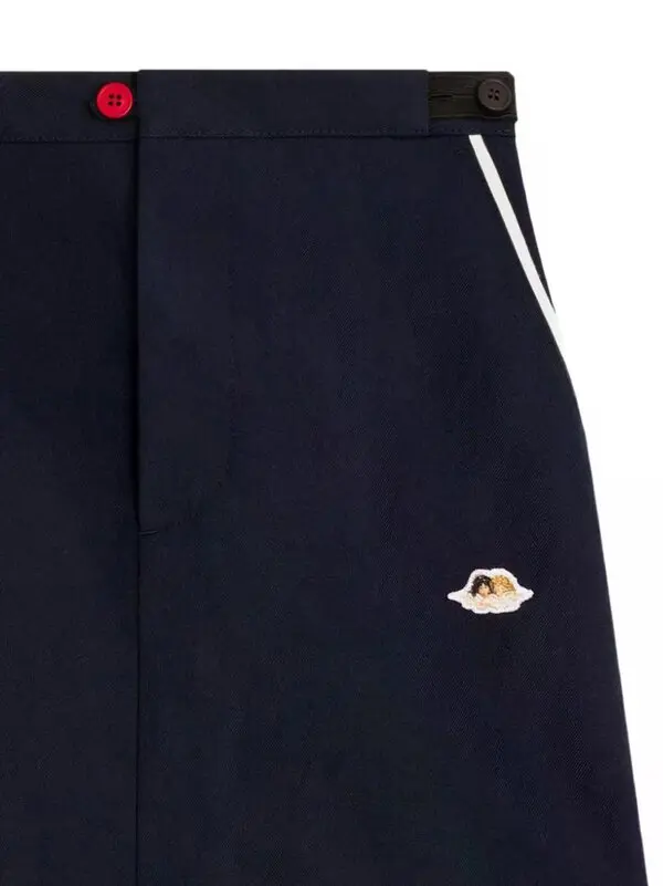 Fiorucci Angel Patch Contrast-piping Mini Skirt