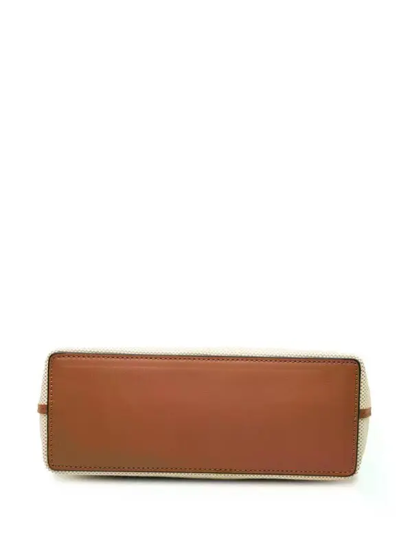Loewe 2025 Mini Canvas Anagram Tote Satchel - Brown