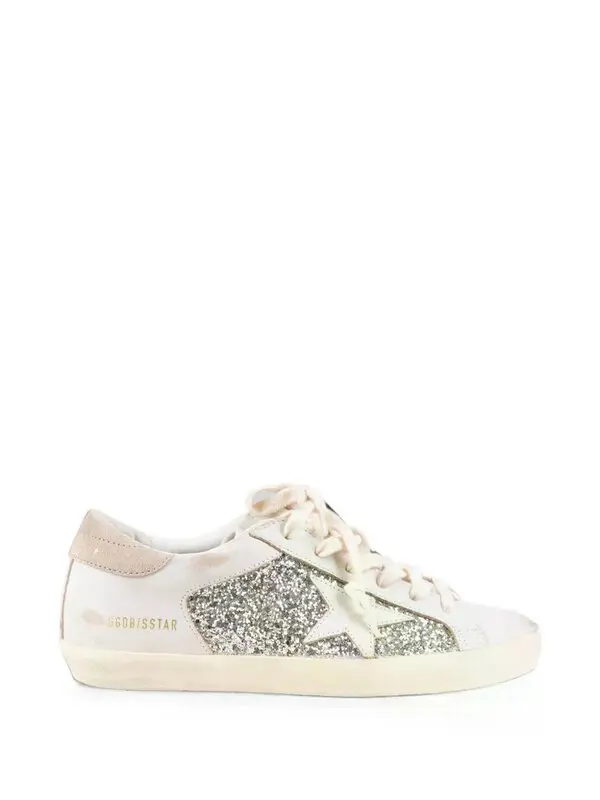 GOLDEN GOOSE Super Star Glitter-embellished Sneakers