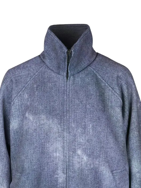 8PM Pinehills-a Faded-effect High-neck Denim Jacket