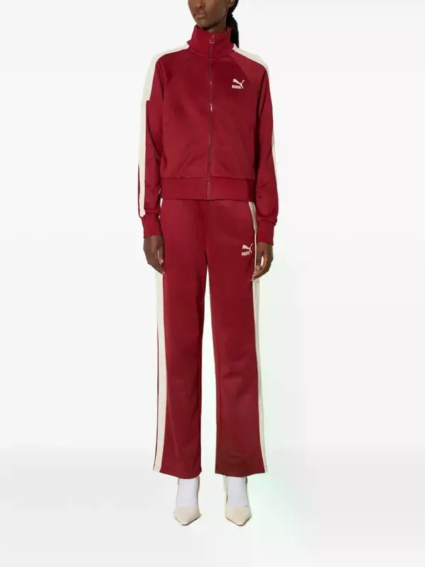 PUMA T7 Track Pants With Embroidered Logo - Red