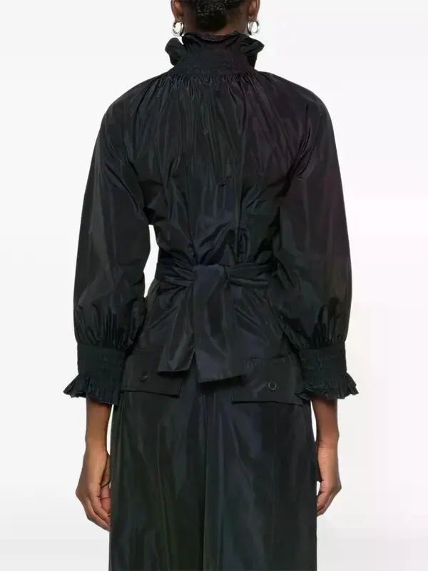 CO.GO Ruffled High-neck Top