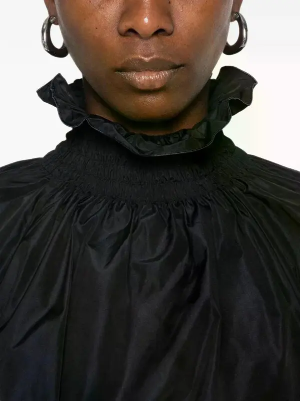 CO.GO Ruffled High-neck Top