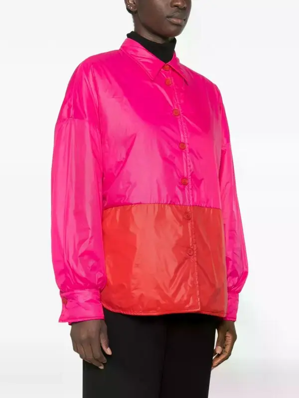 VIRGINIA BIZZI Colour-block Padded Coat