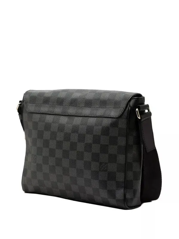 LOUIS VUITTON 2017 Damier Graphite District Pm Crossbody Bag