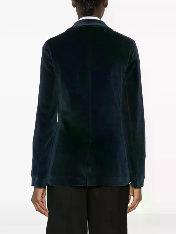 OTTOD'AME Velvet Double-breasted Blazer
