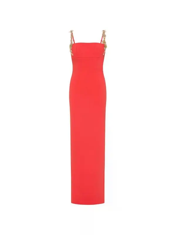 Rachel Gilbert Franca Crystal-embellished Gown - Red