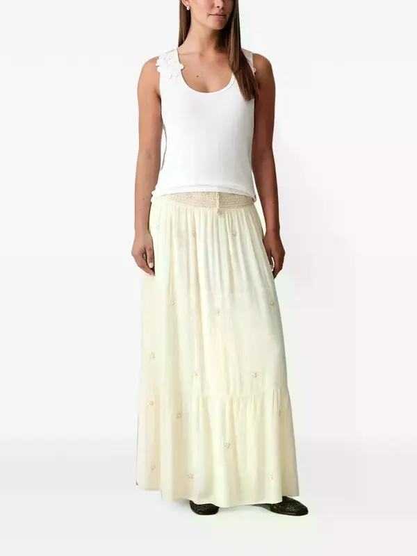 HOSS INTROPIA Roxana Bead-embellished Tiered Maxi Skirt