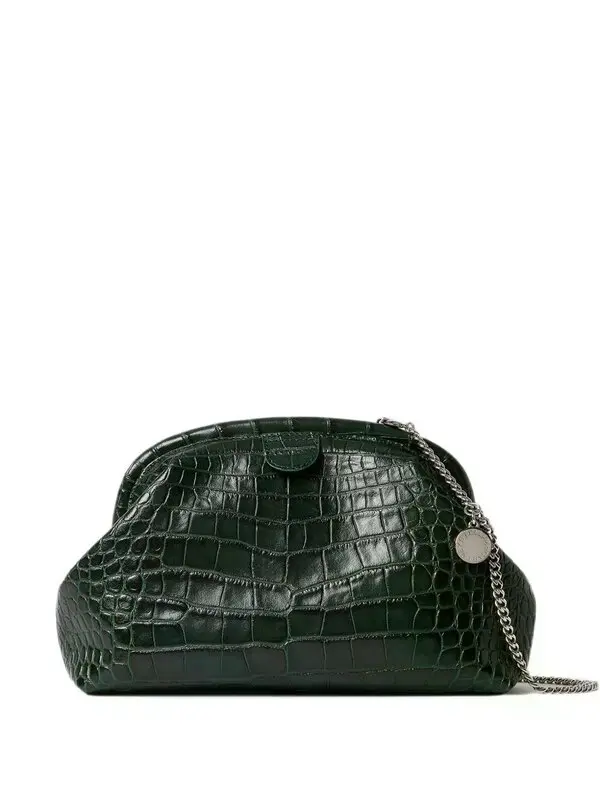 Stella McCartney Croc-effect Clutch Bag - Green