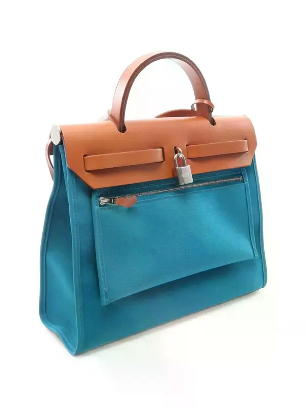 Hermès Herbag Zip Tote Bag - Blue