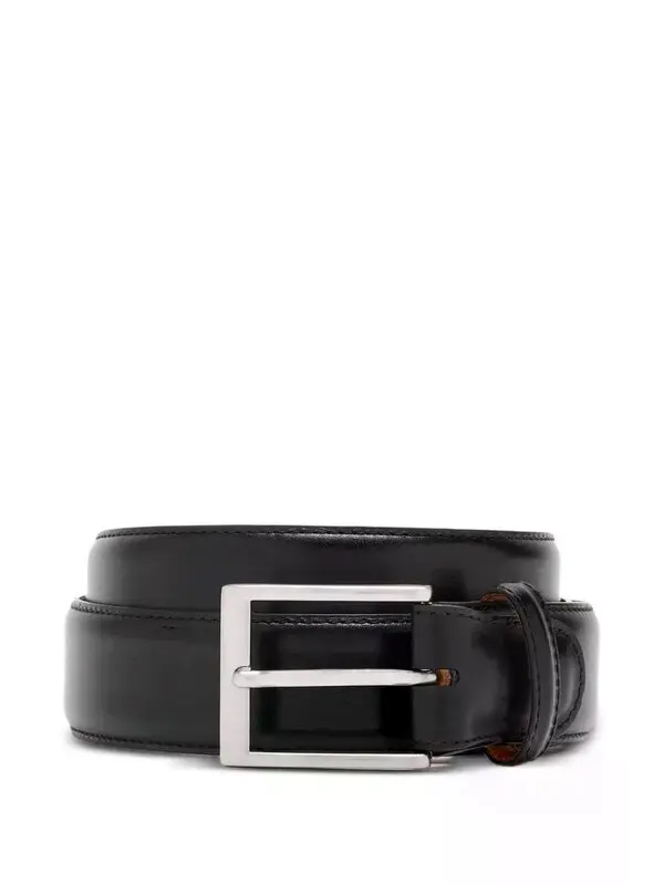 Magnanni Buckle-fastening Leather Belt - Black