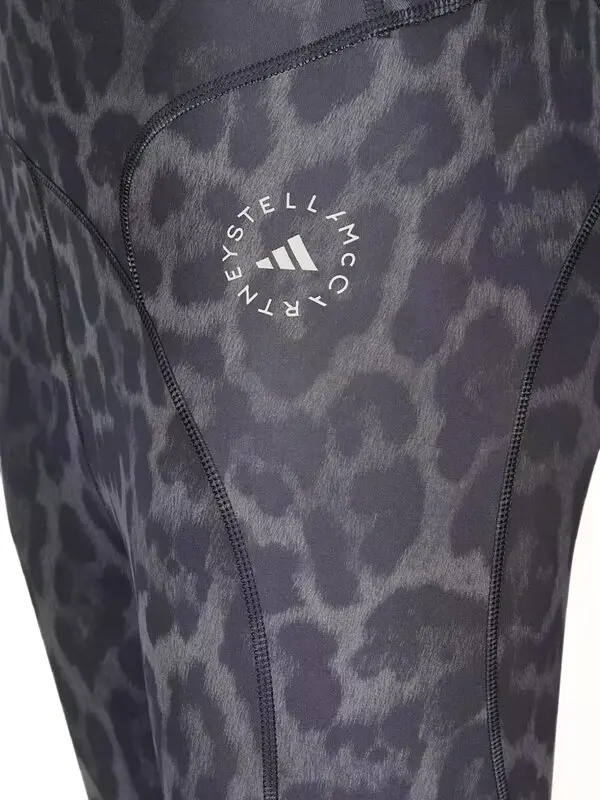 Adidas By Stella McCartney Leopard-print Logo-print Leggings