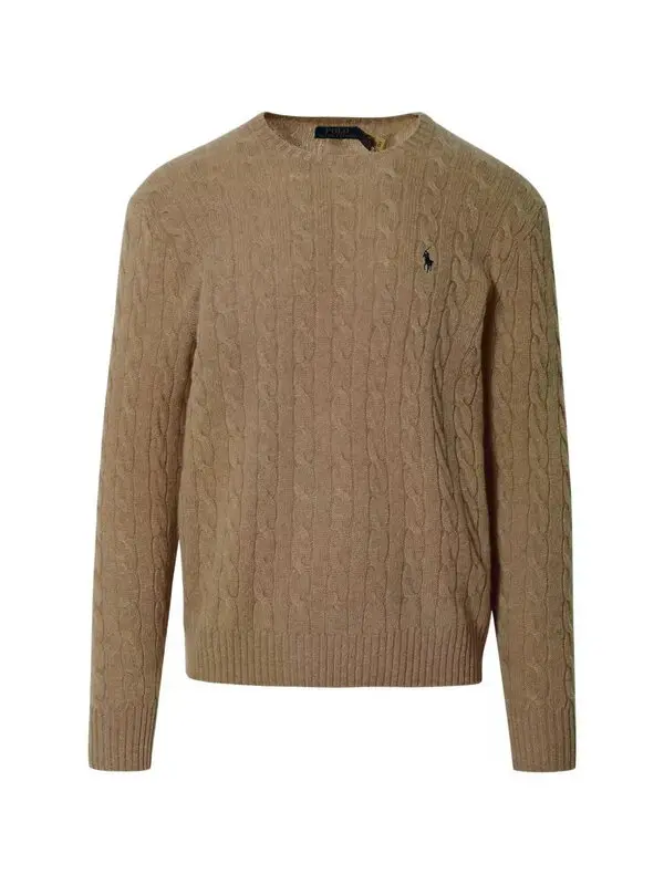 Polo Ralph Lauren Cable-knit Wool-cashmere Jumper - Neutrals