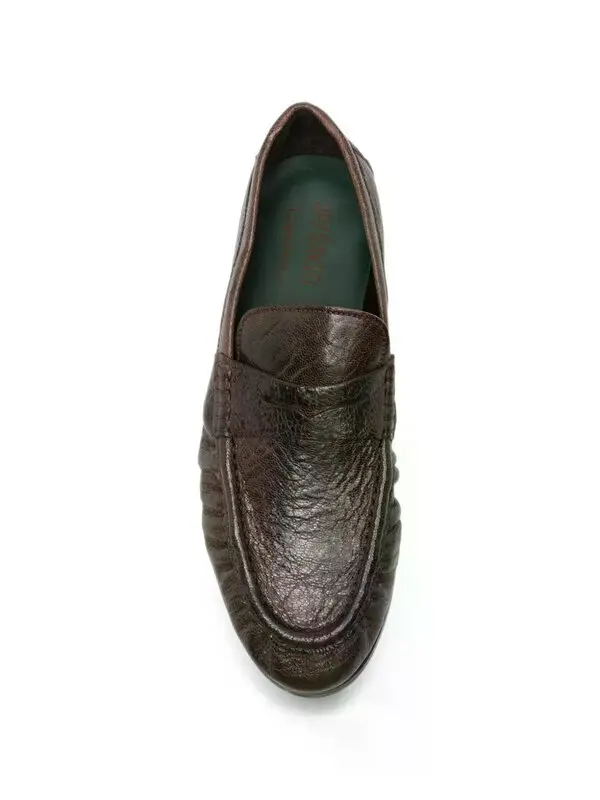 LEQARANT Grainy Effect Loafers