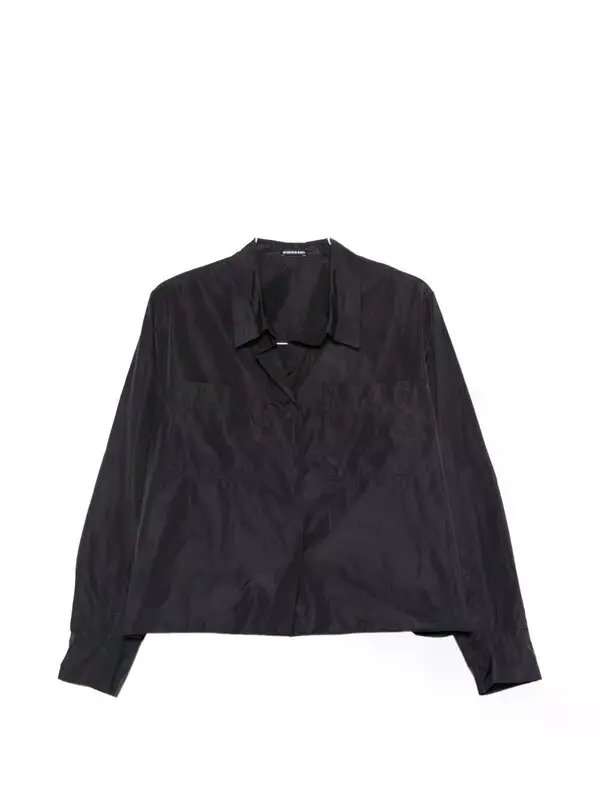 SUSANNE BOMMER Long-sleeve Shirt With Patch Pockets - Blue