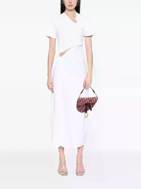 Dior 2018 Mini Oblique Canvas Saddle Bag Satchel