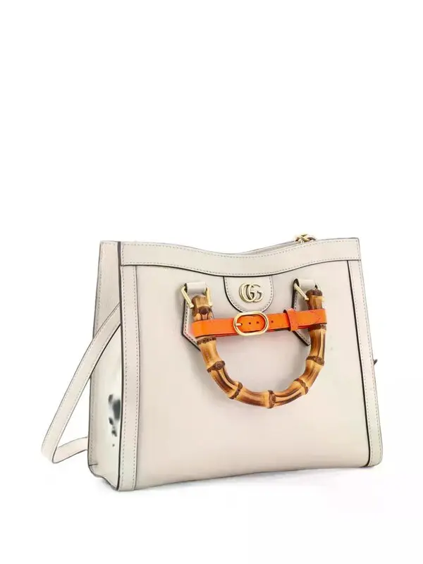 Gucci Diana Nm Bamboo Handle Leather Small Tote Bag