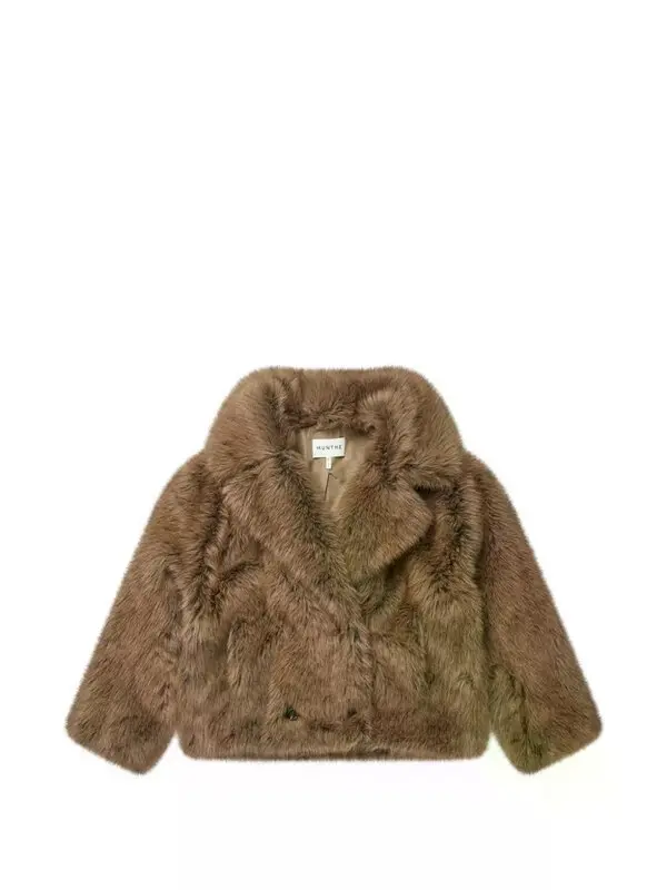 Munthe Vestine Faux-fur Coat - Brown