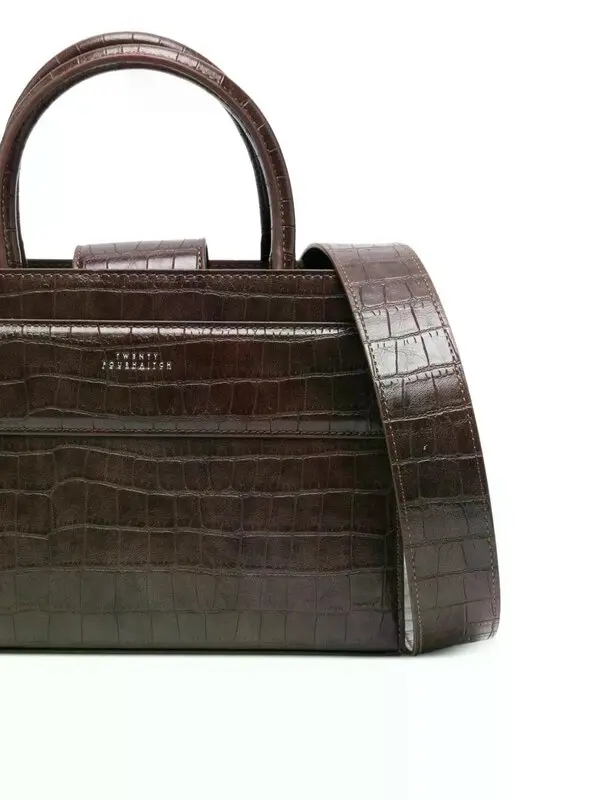TWENTY FOURHAITCH Serane Crocodile-effect Shoulder Bag