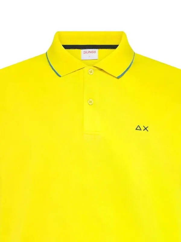 SUN 68 Logo-embroidered Piqué Polo Shirt
