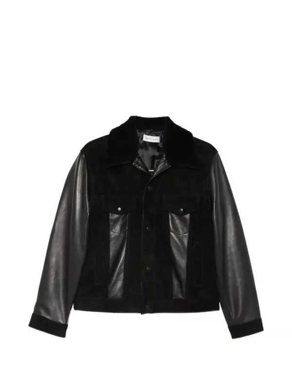 ERNEST W. BAKER Panelled Leather Jacket