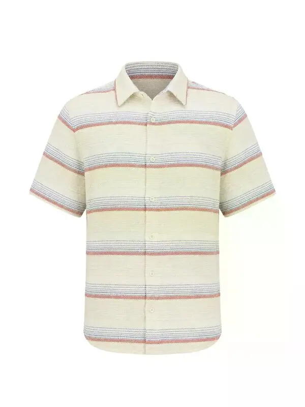 REVOLUTION NOW Striped Short-sleeved Shirt