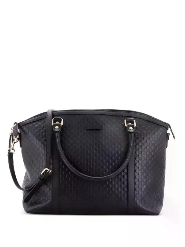 Gucci Britt Convertible Dome Satchel - Black