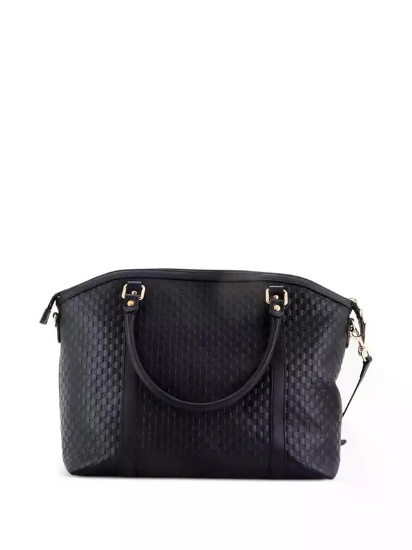 Gucci Britt Convertible Dome Satchel - Black