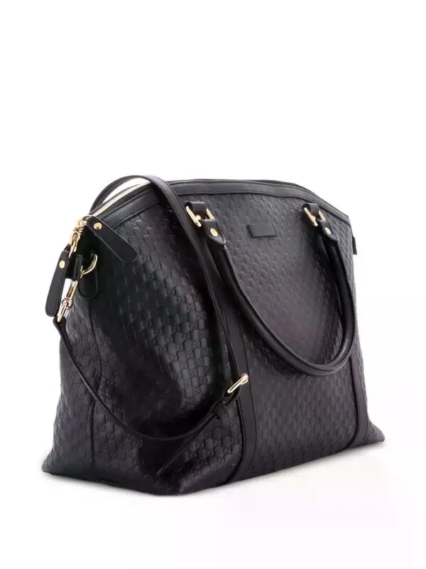 Gucci Britt Convertible Dome Satchel - Black